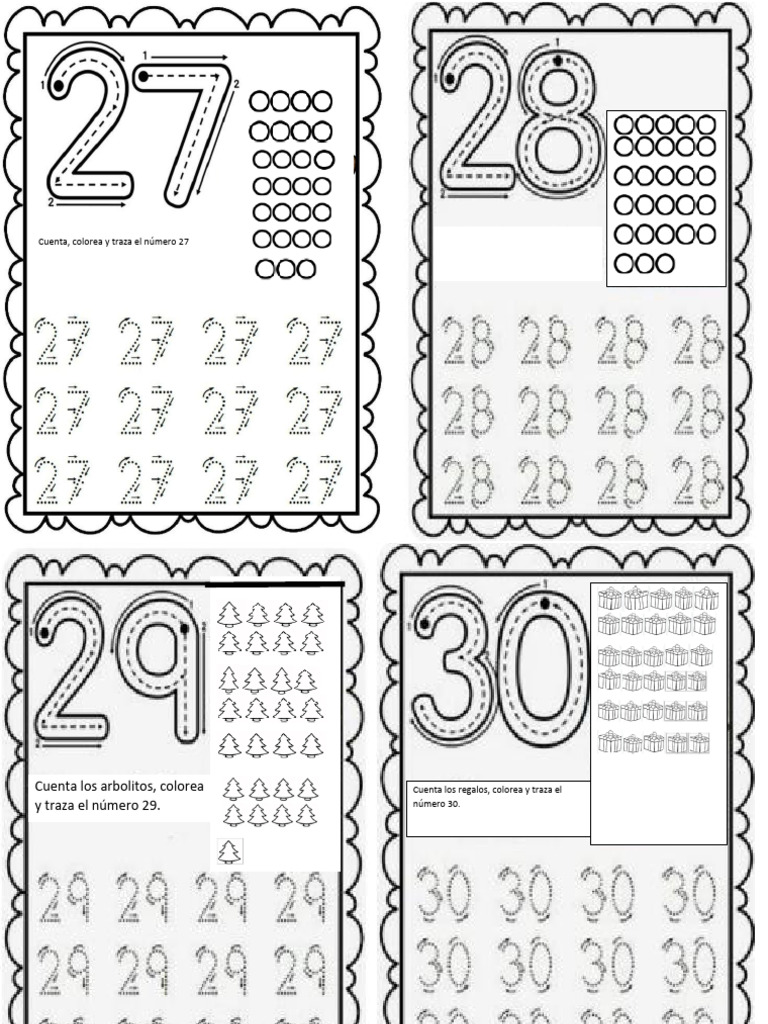 27 y 28 29 Y 30 para Trazar 17 PAGINAS DE CADA UNO | PDF
