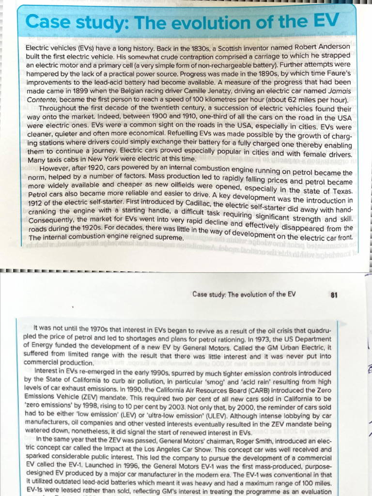 The Evolution of The EV | PDF | Electric Vehicle | Hybrid Electric Vehicle