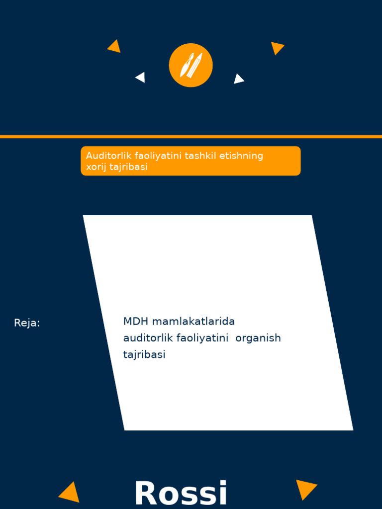 MDH Mamlakatlarida Auditorlik Faoliyati | PDF
