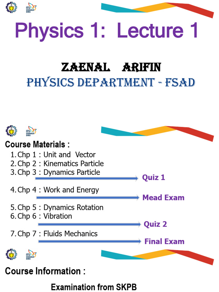 Physics 1 Course Overview and Units | PDF | Metrology | Physical Quantities