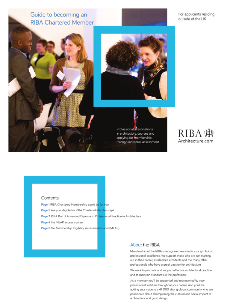 RIBA Chartered Membership Guide for Architects | PDF | Architect ...