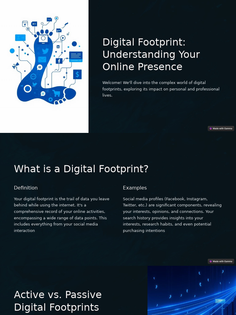 Digital Footprint Understanding Your Online Presence | PDF | Popular ...