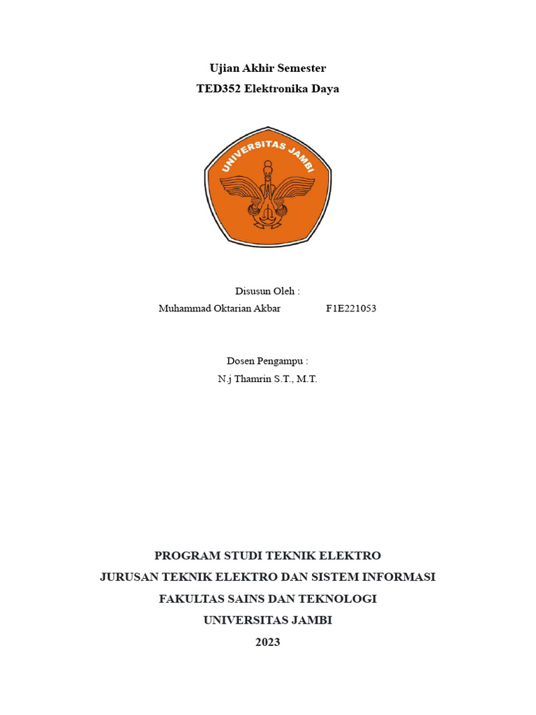 UAS ELDA - Muhammad Oktarian Akbar - F1E221053 | PDF