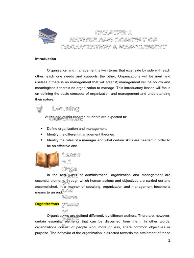 Understanding Organization and Management | PDF | Sole Proprietorship ...