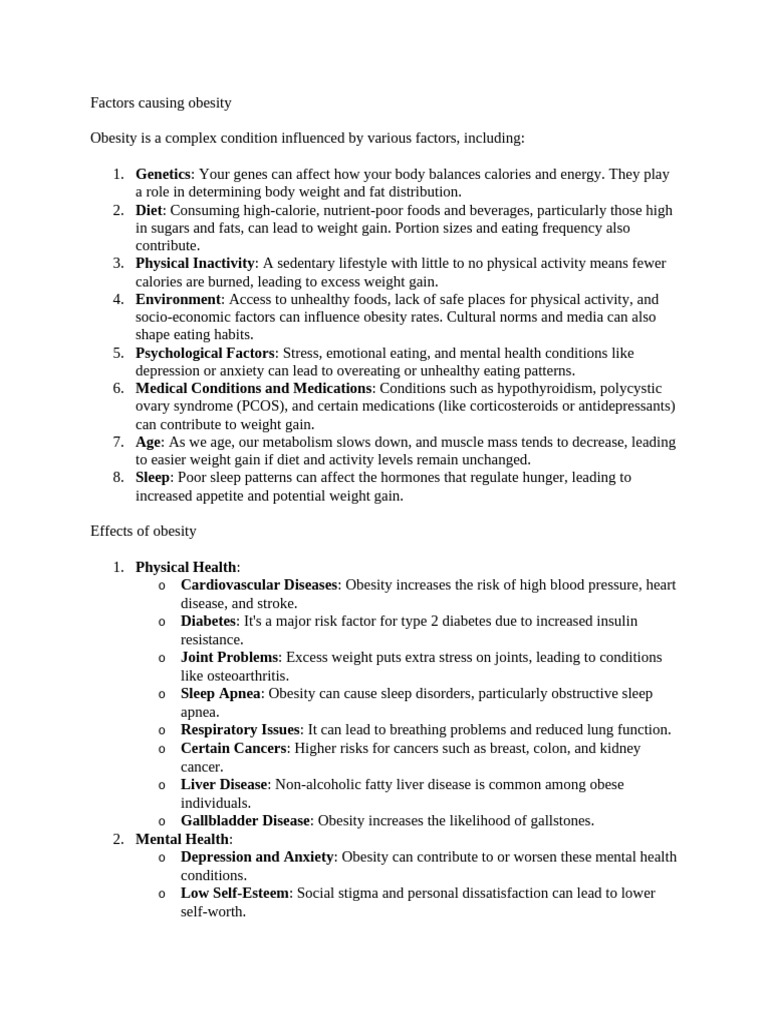 obesity project | PDF | Obesity | Dieting