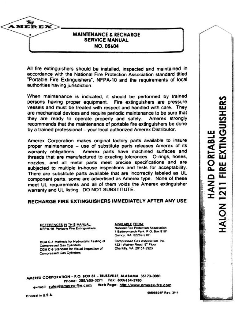 HALON FIRE EXT-1211-Rev.3 - 11 | PDF