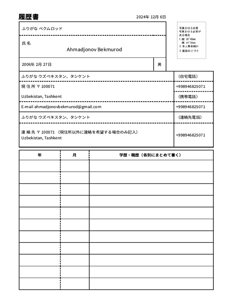 CV Generator | PDF