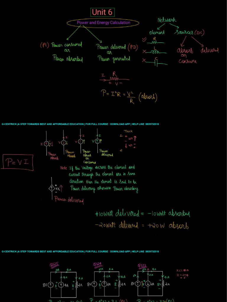Network Theory Unit 6-11 | PDF | Electromagnetism | Electrical Circuits