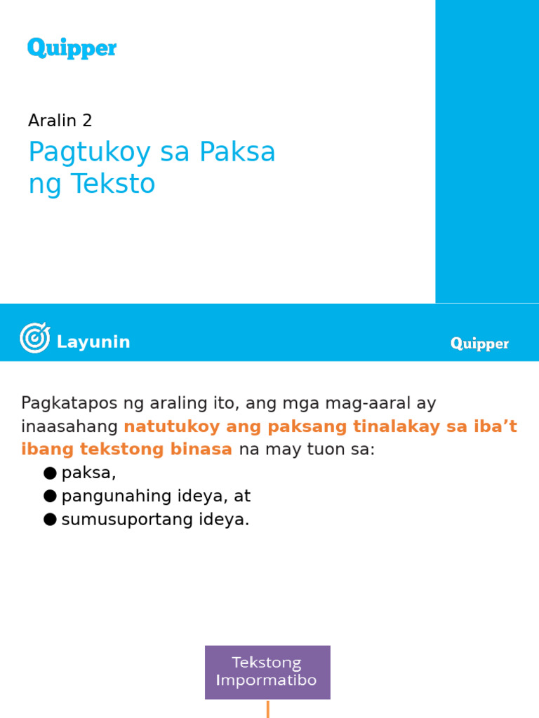 F11 Pagbasa U2 L2 | PDF