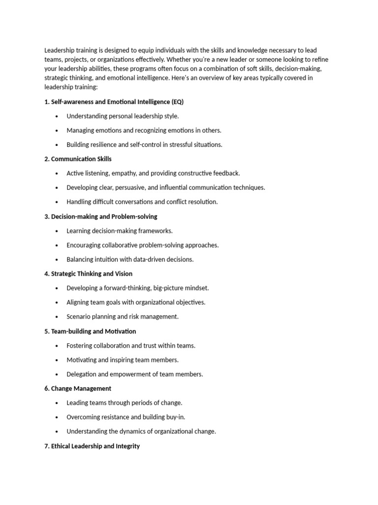 WEEK 4 Leadership | PDF | Transformational Leadership | Leadership