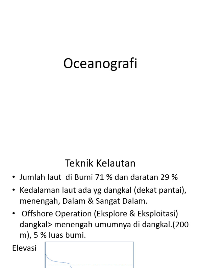 Dasar Laut dan Teknik Oceanografi | PDF
