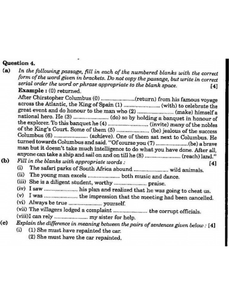 Icse Grammar PDF | PDF