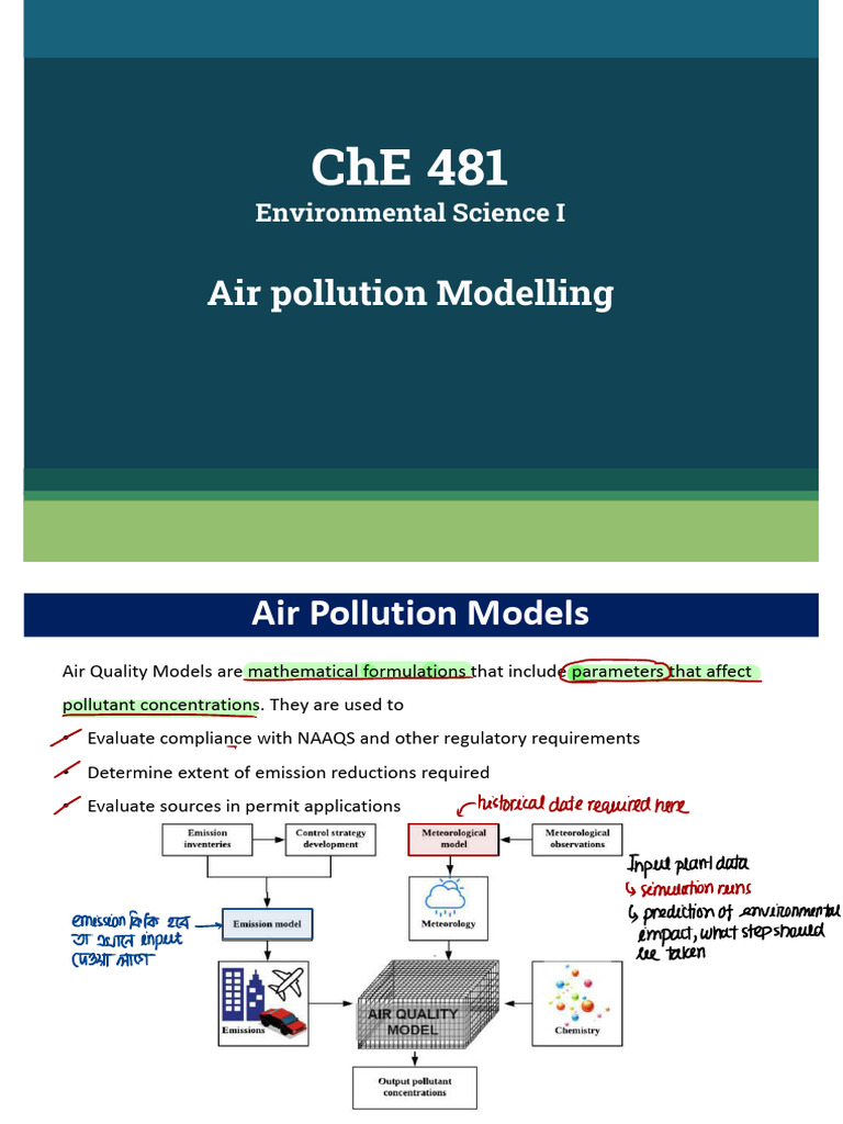 Air Pollution Modeling Techniques | PDF | Air Pollution | Chemical ...