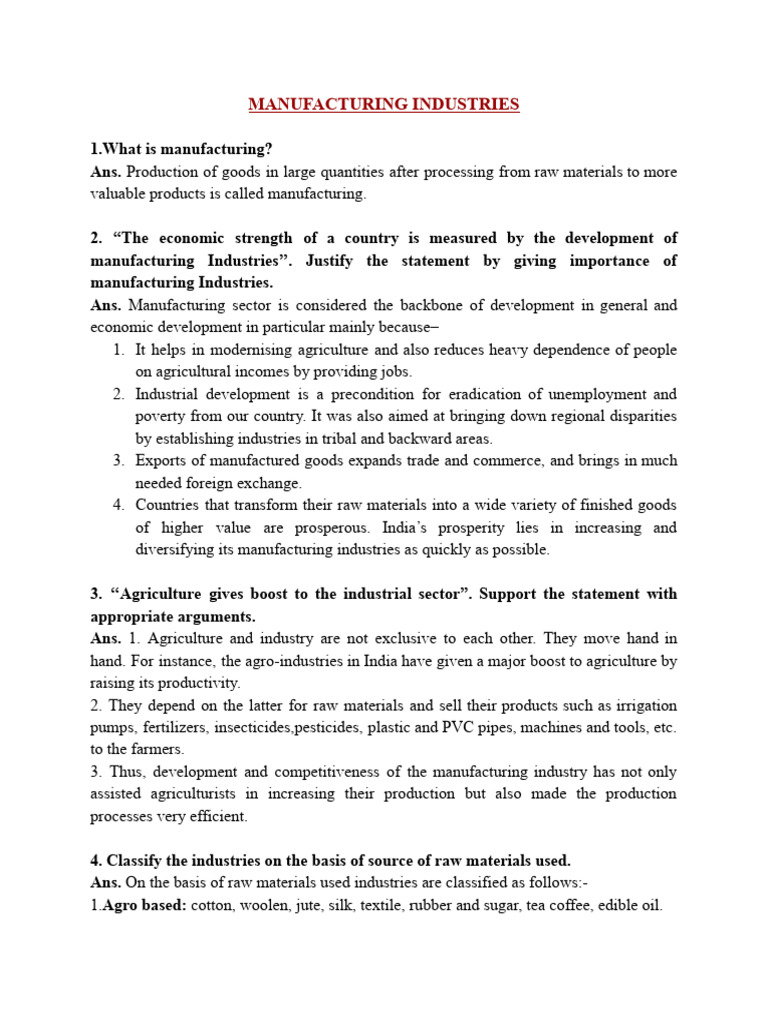 Classification of Industries for Class 8 | PDF | Smoke | Particulates