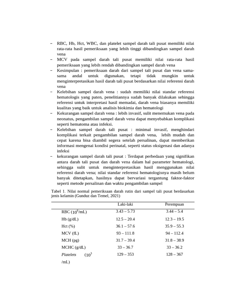 Nilai Normal DR Neonatus | PDF