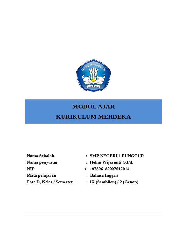 Modul Ajar Bab 4 - Unit 1 | PDF