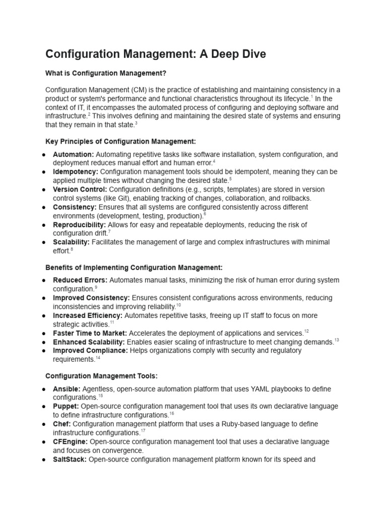 Configuration Management | PDF | Systems Architecture | Systems Engineering