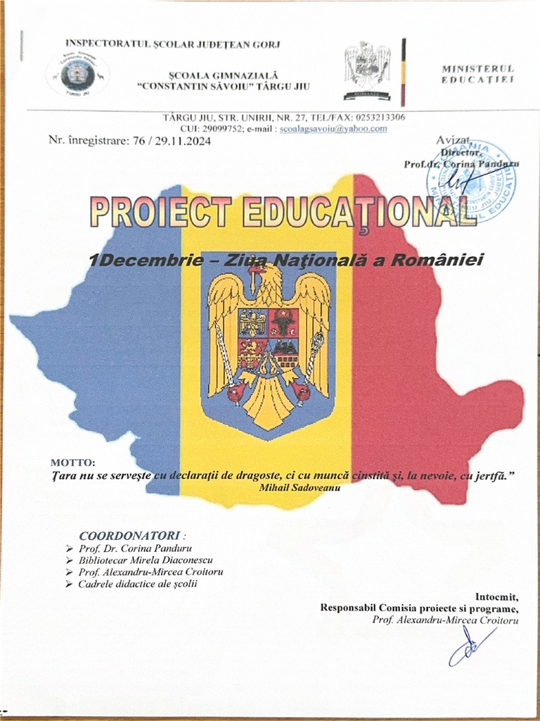 PROIECT EDUCATIONAL | PDF