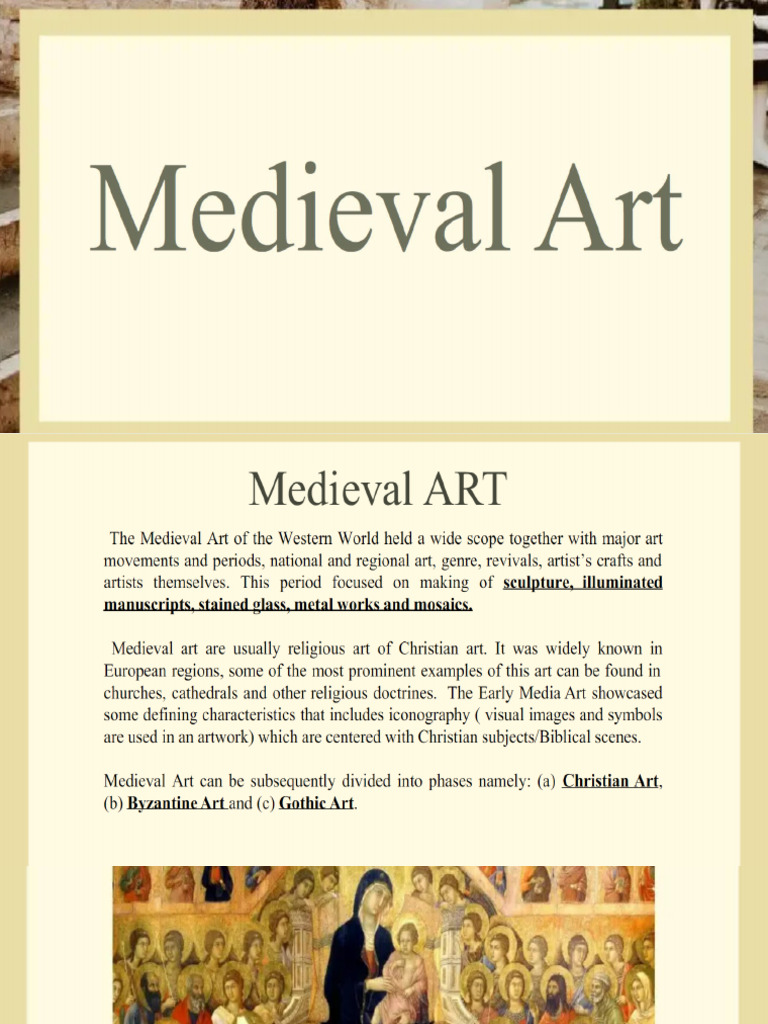Lesson 2 Medieval Art Christian Grade 9 Art | PDF