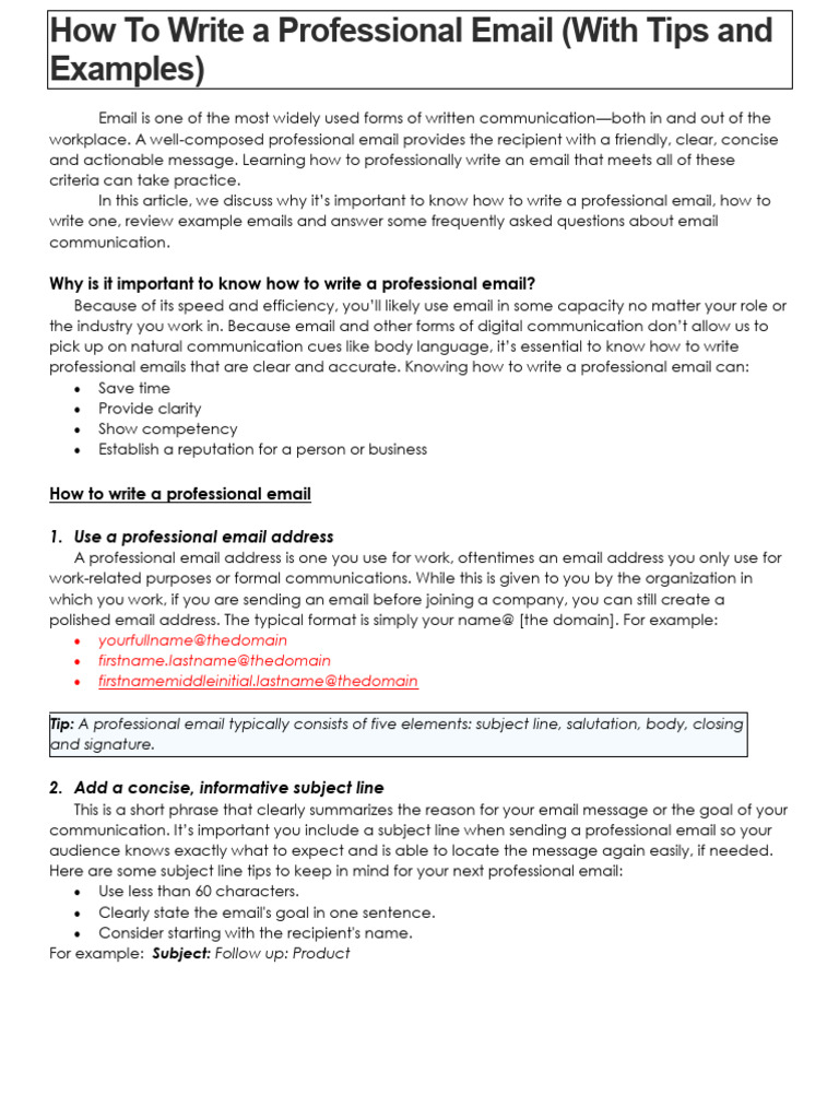 Proffesional Email Lesson | PDF | Communication | Grammatical Gender