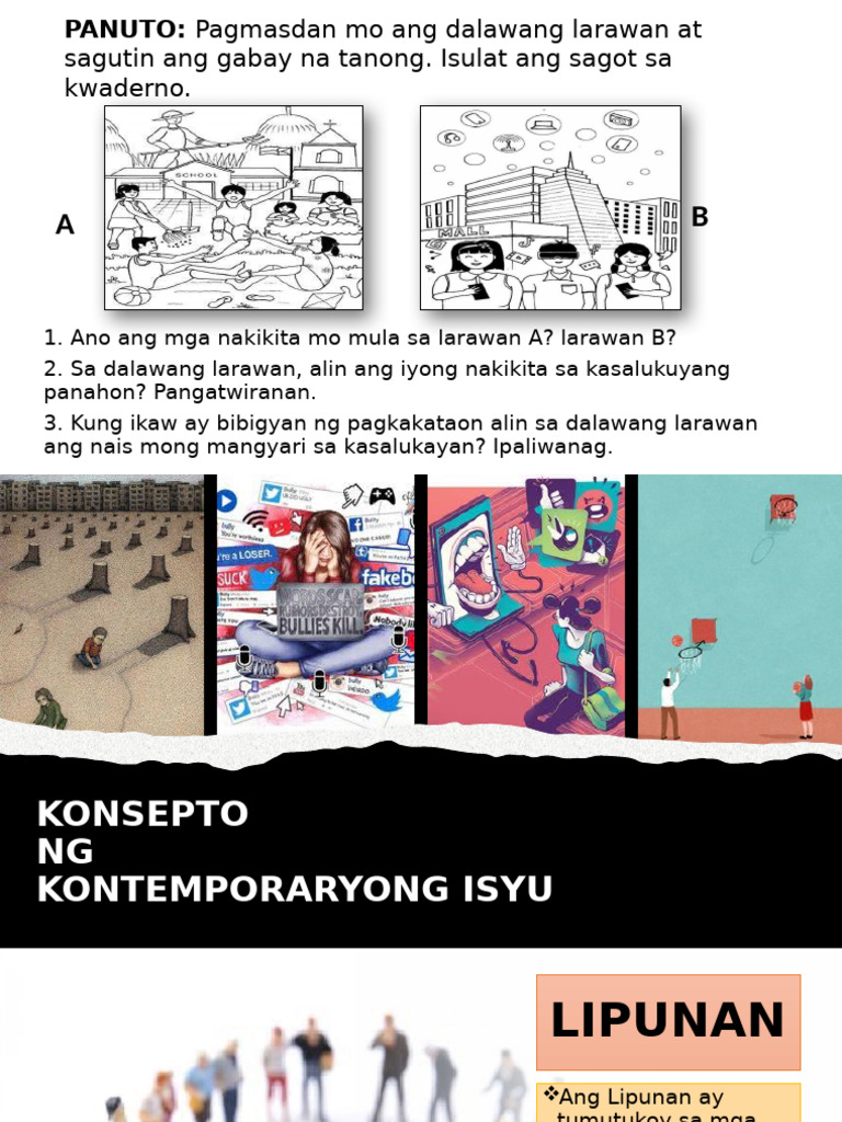 Konsepto NG Kontemporaryong Isyu | PDF