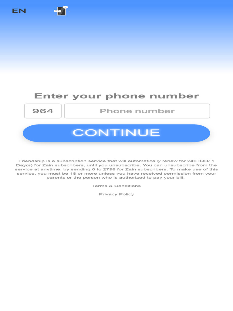 Continue: Enter Your Phone Number | PDF