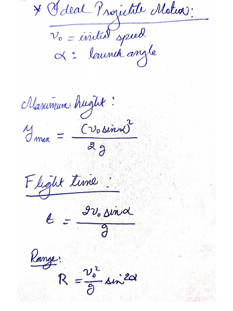 Unite-3 (2- Projectiles) | PDF