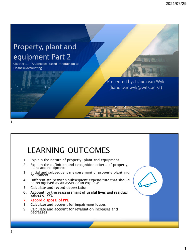 PPE Part 2 2024 Student Version - With Answers | PDF | Depreciation ...