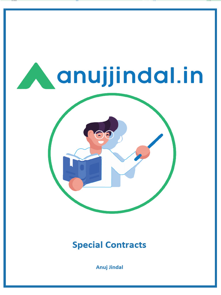 Special Contracts | PDF | Guarantee | Private Law