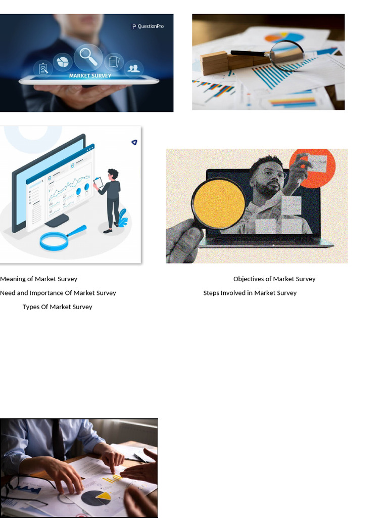 Pictures For Market Survey Project | PDF