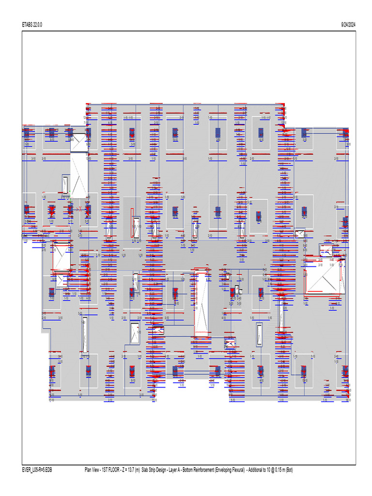 ETABS 22.0.0-Plan View - 1ST FLOOR - Z = 13.7 (m) Slab Strip Design ... ETABS 22.0.0-Plan View - 1ST FLOOR - Z = 13.7 (m) Slab Strip Design ...