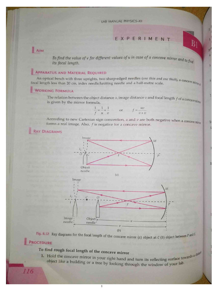 Phy Experiment - Class12 | PDF
