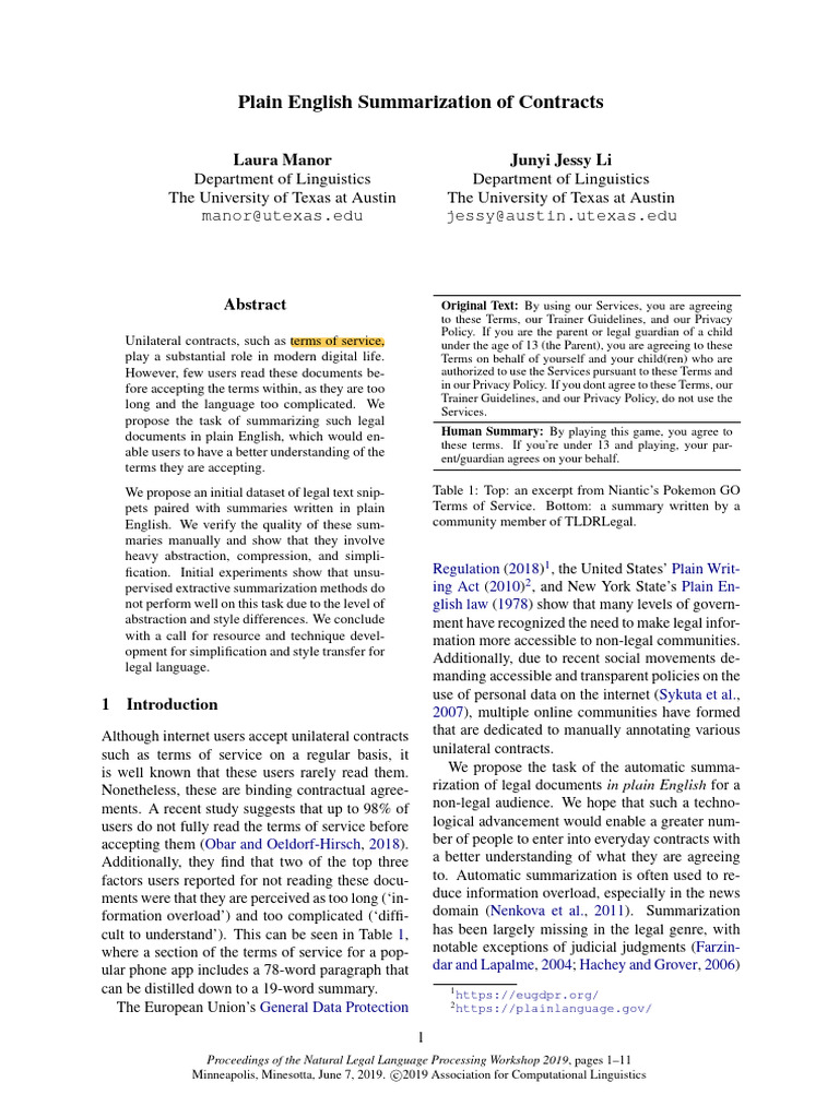 Simplifying Legal Contracts in English | PDF | Indemnity | Mobile App