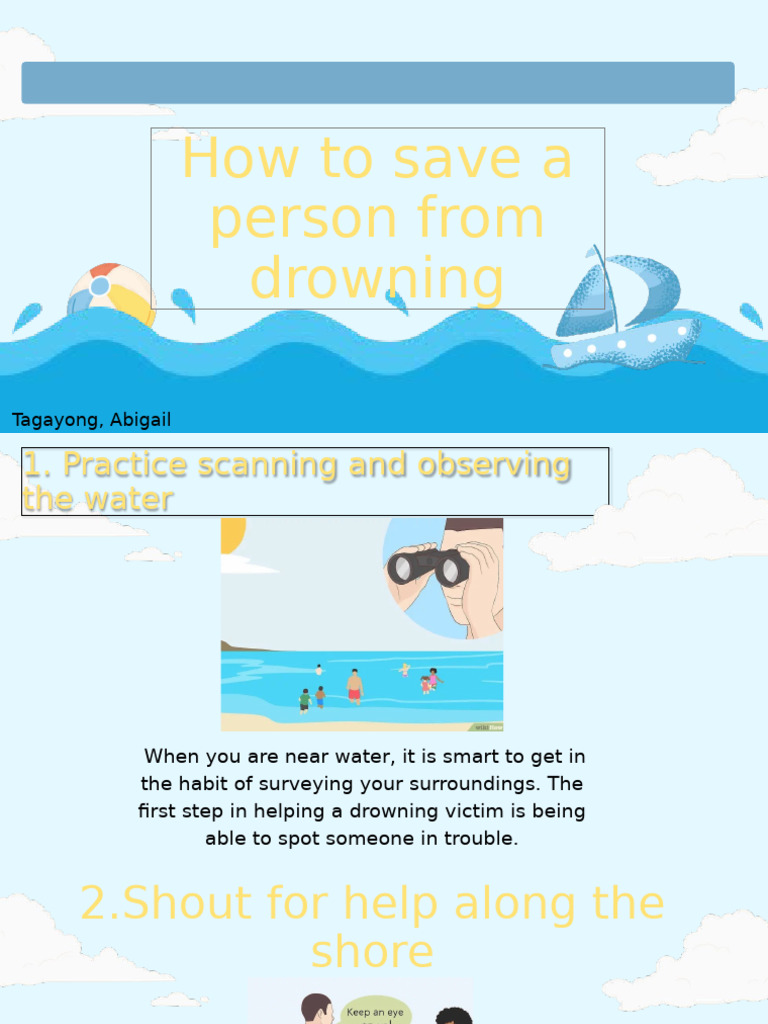 Drowning Rescue: Step-by-Step Guide | PDF