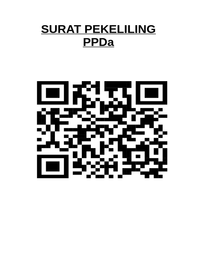 SURAT PEKELILING PPDa | PDF