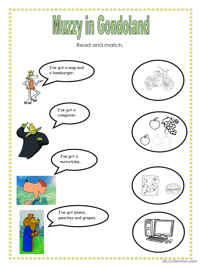 Muzzy in Gondoland - Link Words and Pictures | PDF