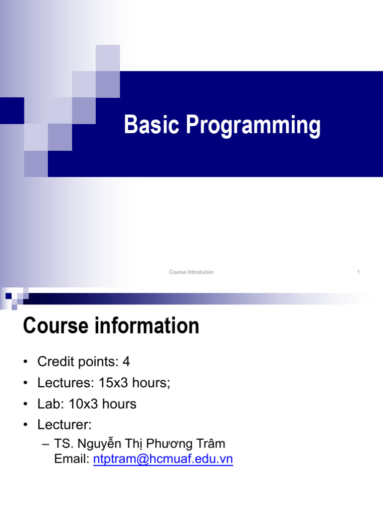 0-Course Introduction | PDF