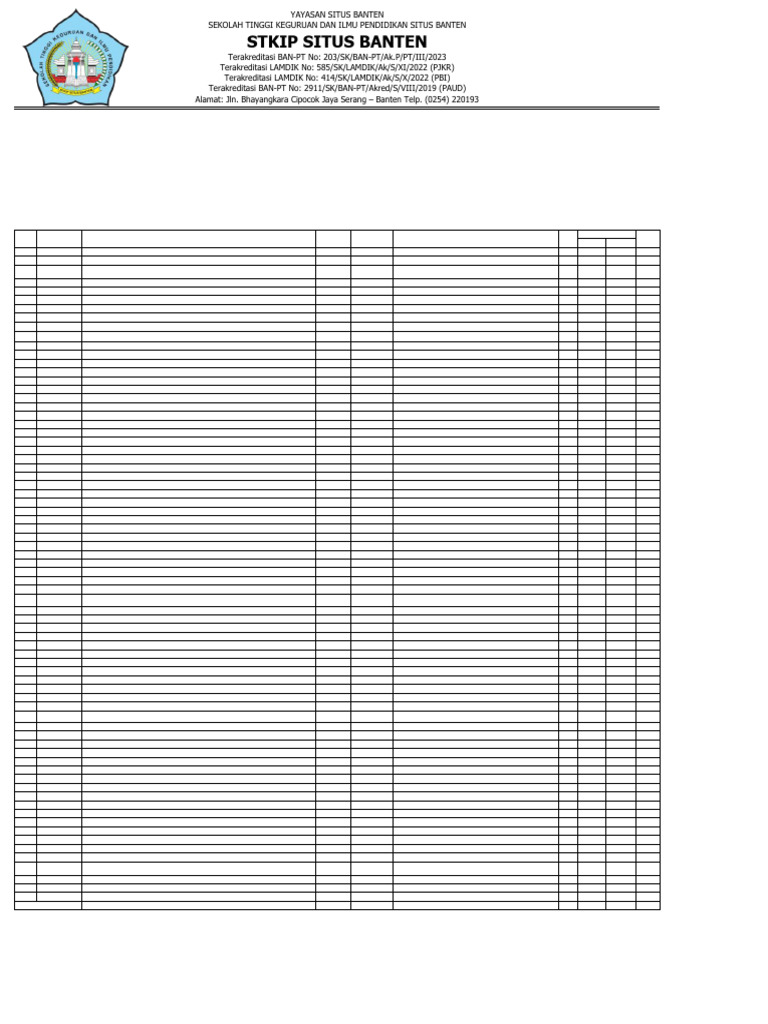 Konversi Nilai PJKR Dede | PDF