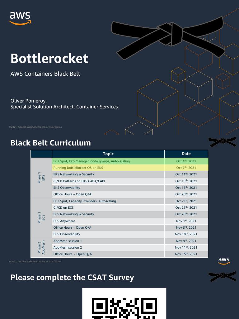 APN Black Belt - Containers on AWS - EKS (2_5) - BottleRocket OS on EKS | PDF | Utility Software ...