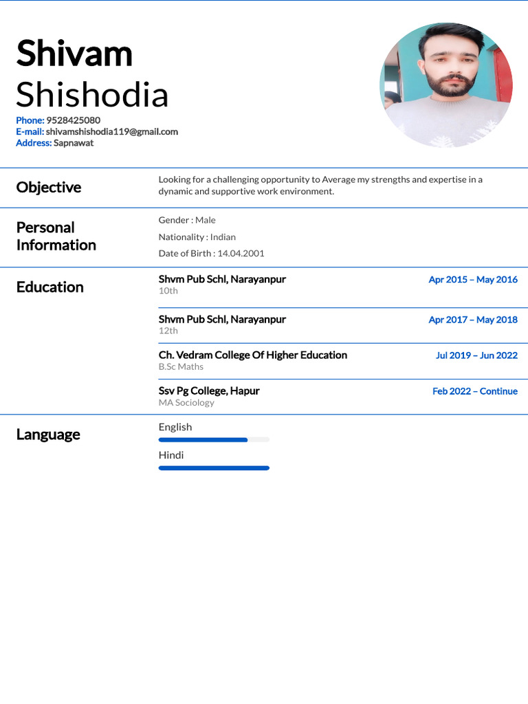 Shivam Resume 523 | PDF