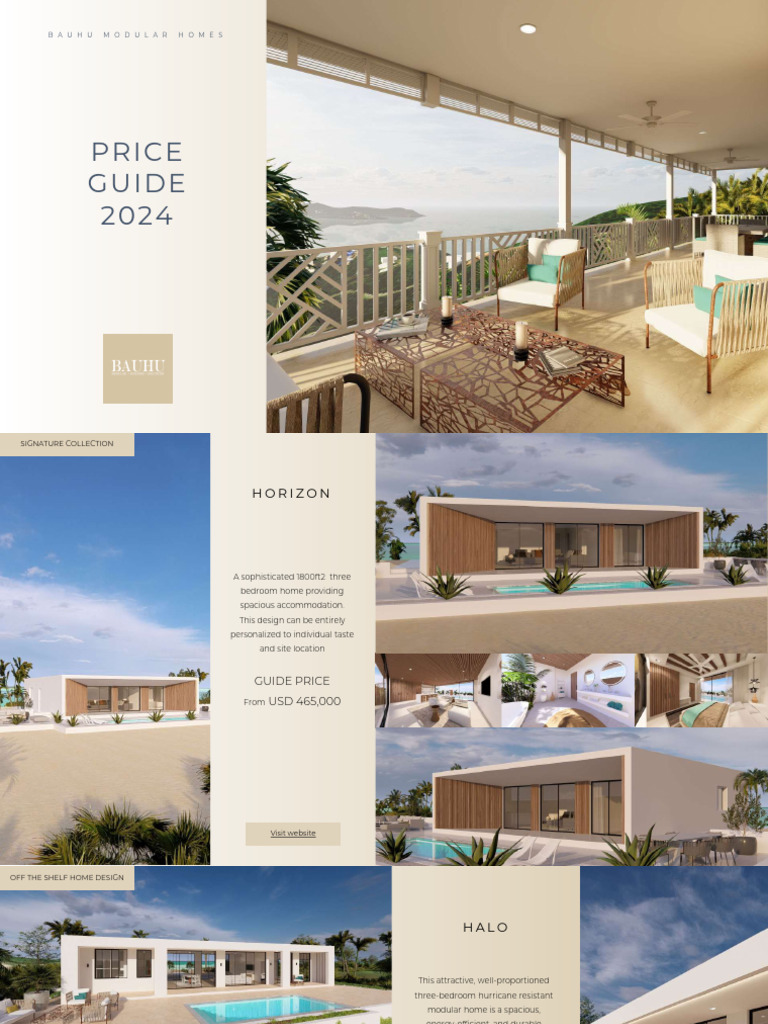 Bauhu Modular Homes Price Guide 2024 | PDF | Apartment | Fee