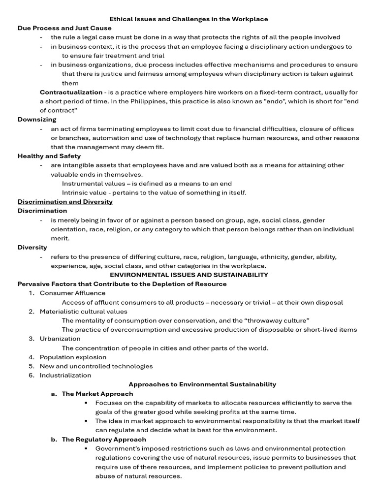 BUsiness Ethics - 5Th Lesson - Semi Final | PDF | Sustainability ...