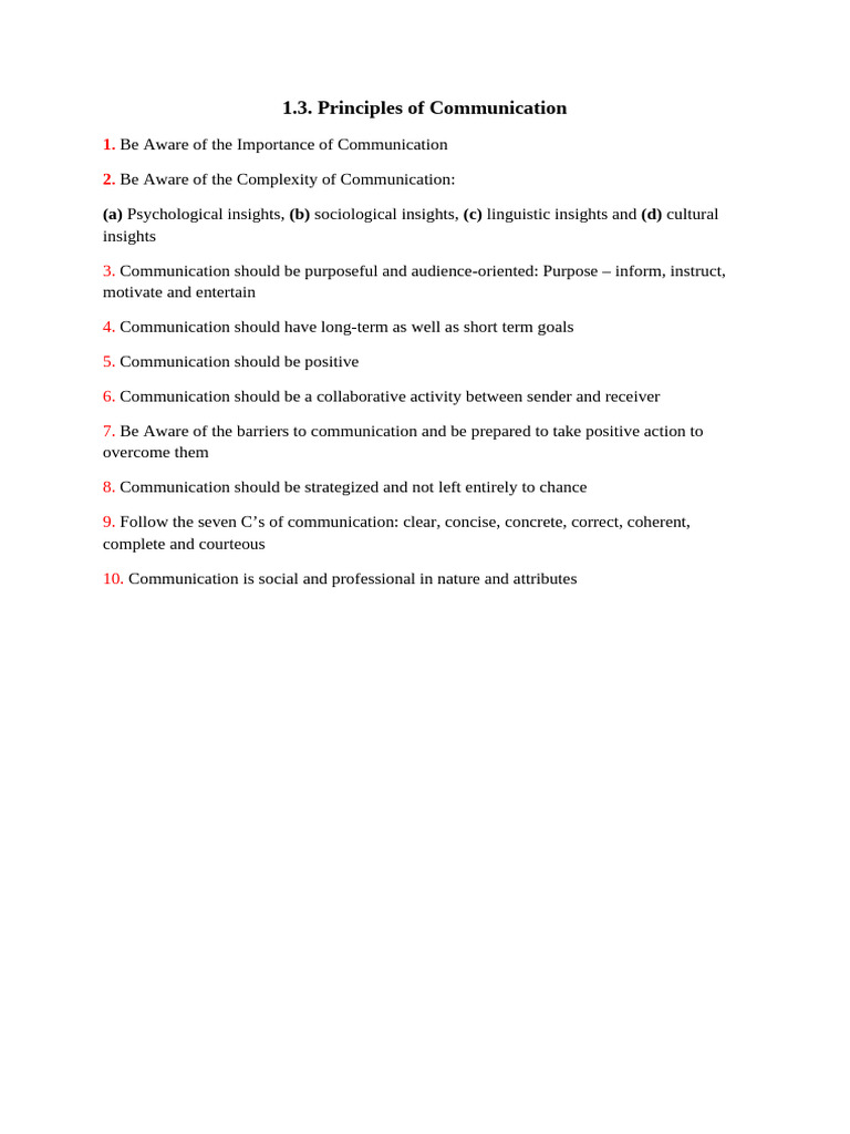 3-Principles of Communication | PDF