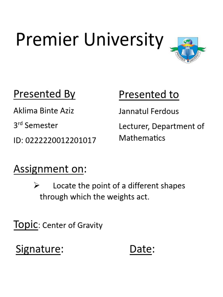 Aklima Static Assignment Cover Page | PDF