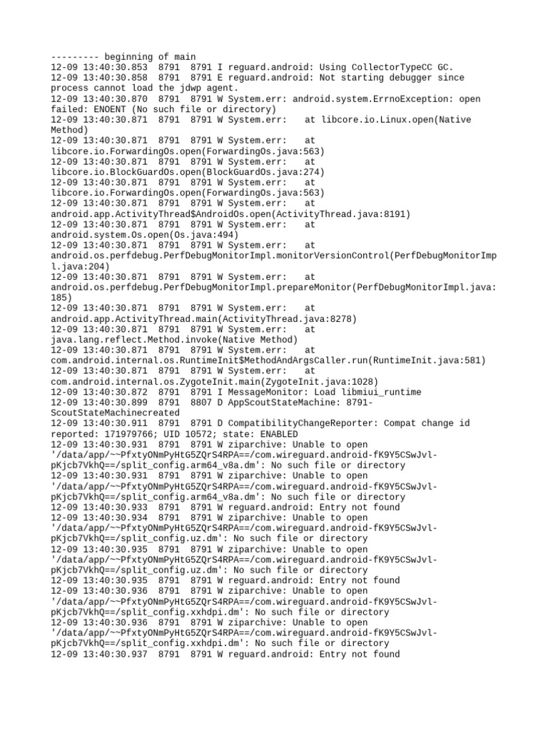 Android Debugging Log Analysis | PDF | Software Engineering | Computing ...