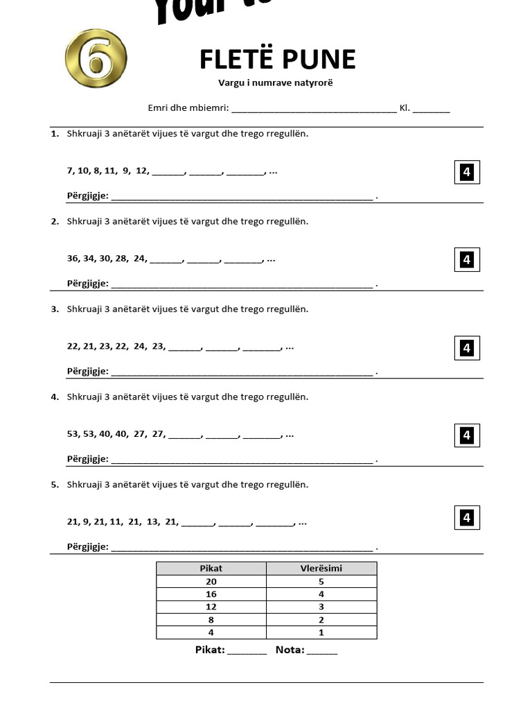 Fletë Pune - Vargjet | PDF