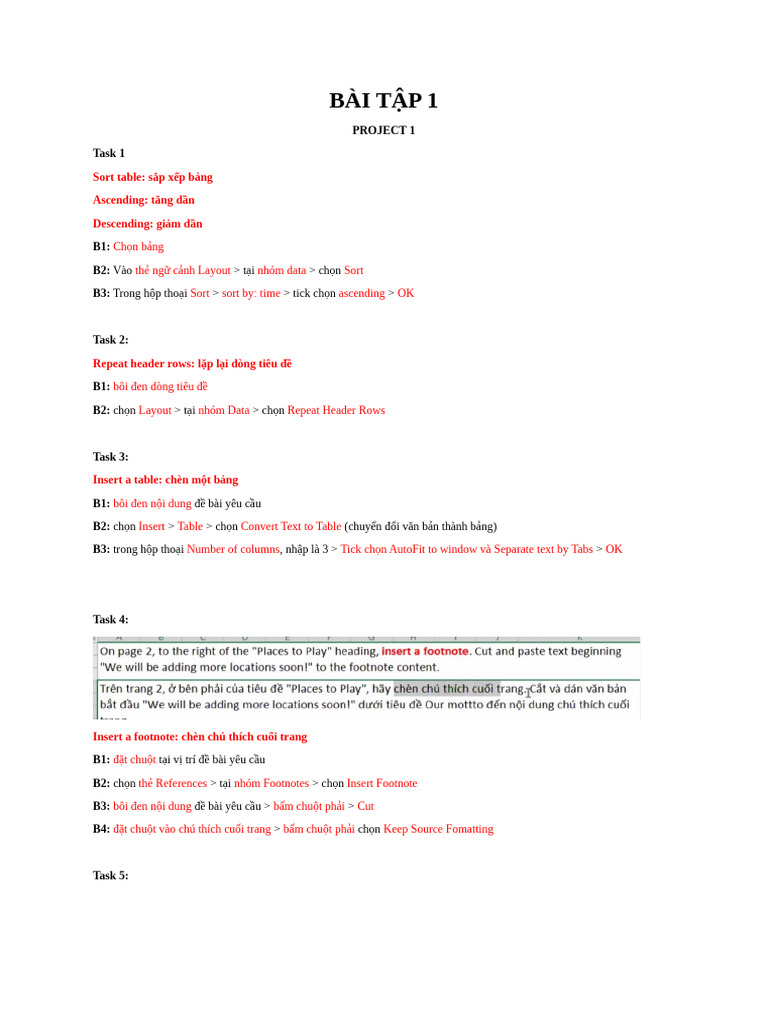 Bài Học Word | PDF