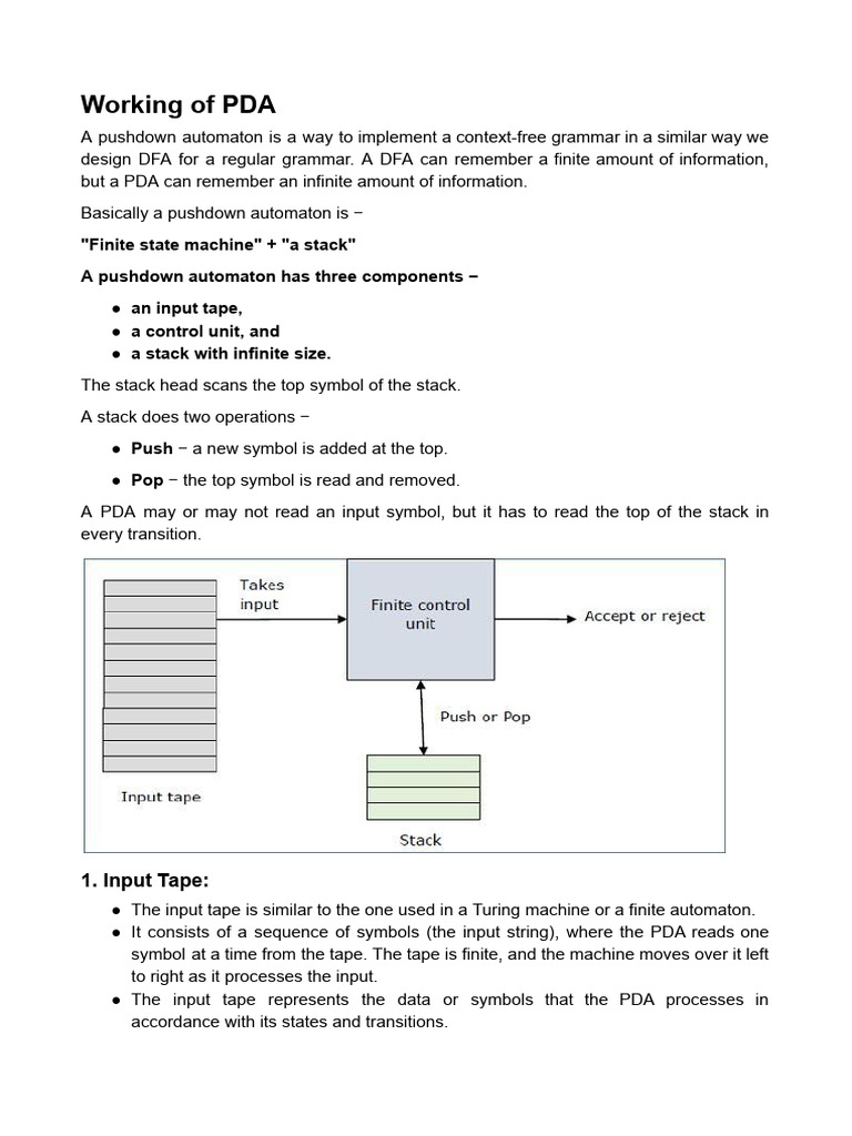 Working_of_PDA.doc | PDF | Theory Of Computation | Theoretical Computer Science