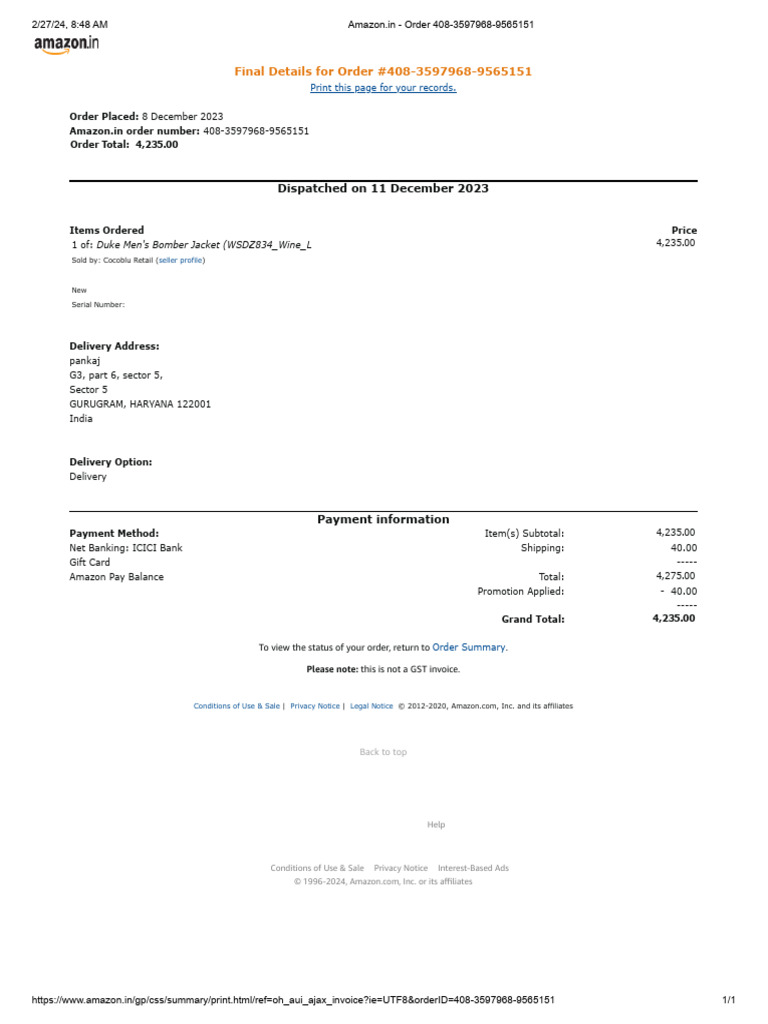 clothes bill | PDF | Invoice | Value Added Tax