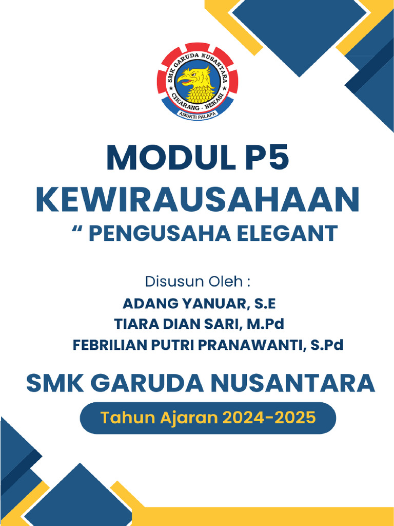 Modul P5 Tema Kewirausahaan | PDF